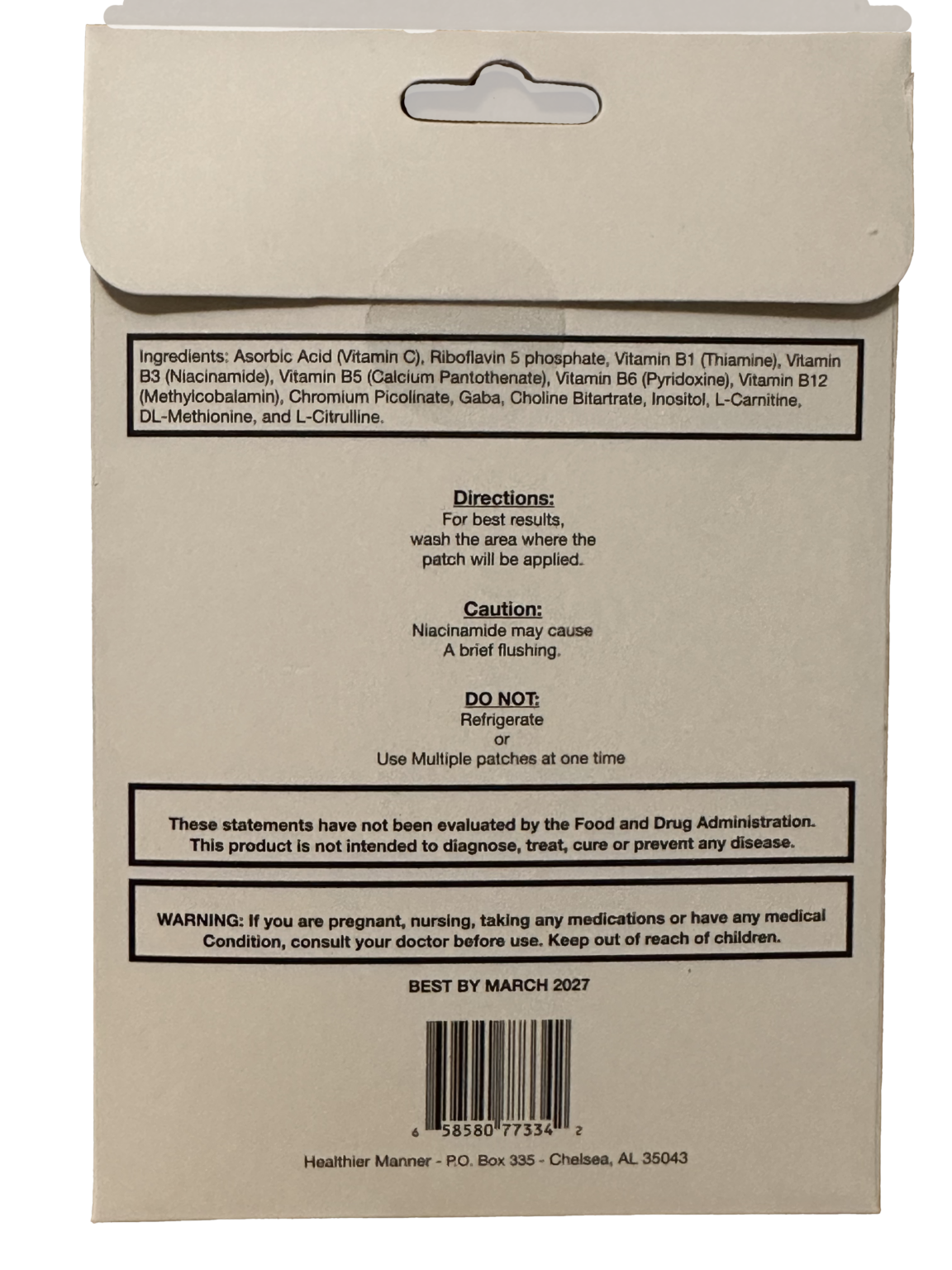 Lipovite Patch for Weight Loss | Healthier Manner