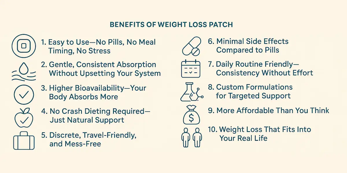 10 Benefits of Weight Loss Patches Over Pills or Diets